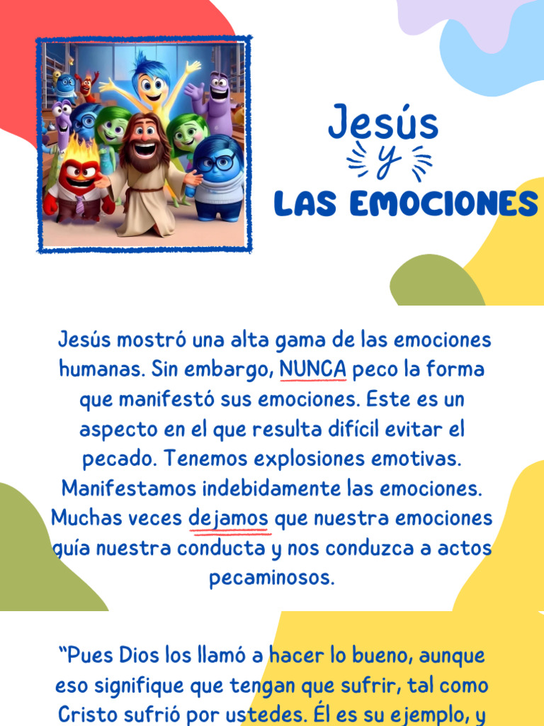 Presentación Emociones de Jesus | PDF | Las emociones | Jesús