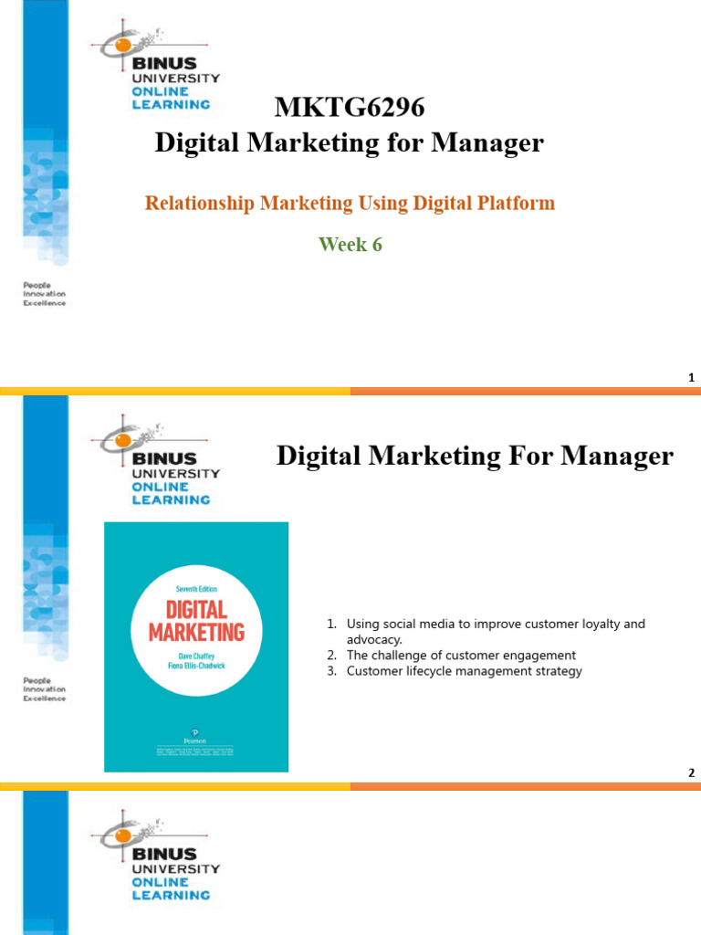 PPT6 RelationshipMarketingUsingDigitalPlatform 20240524083041 | PDF | Social Media | Popular ...