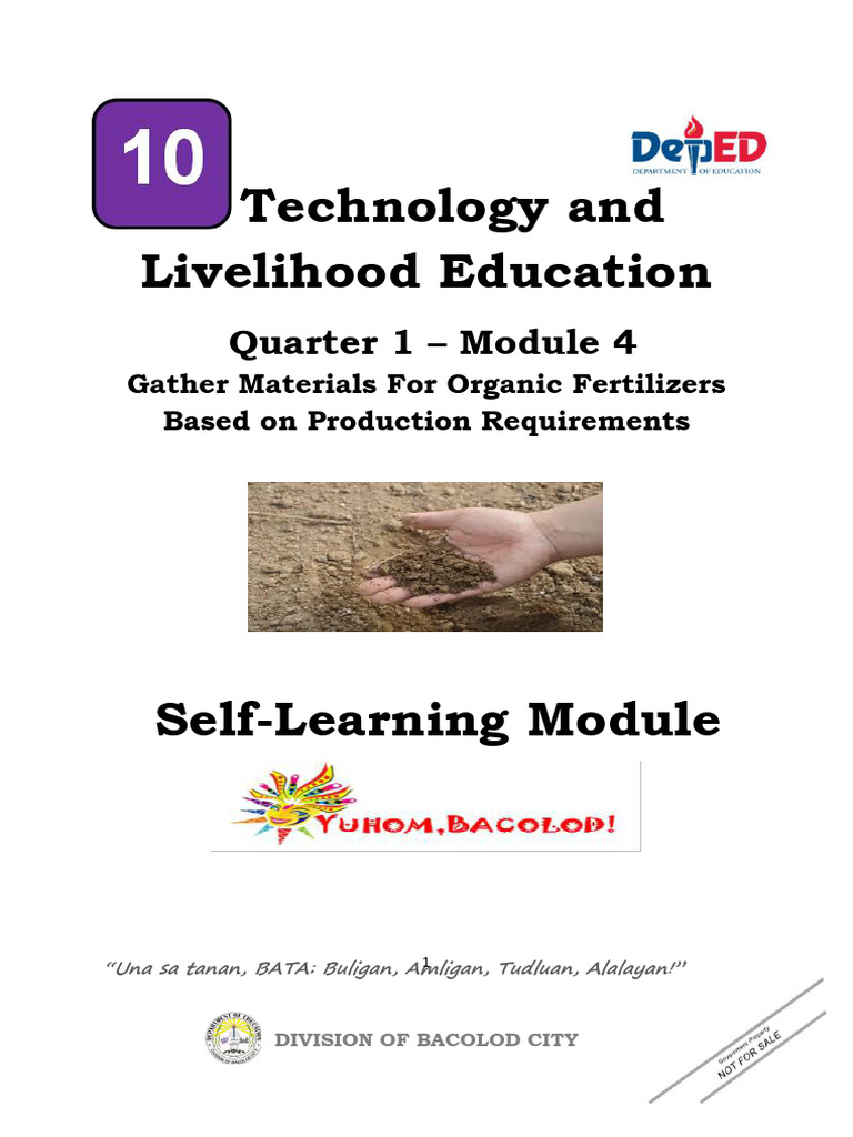 TLE 10 Agri Q1 M4 | PDF | Fertilizer | Soil