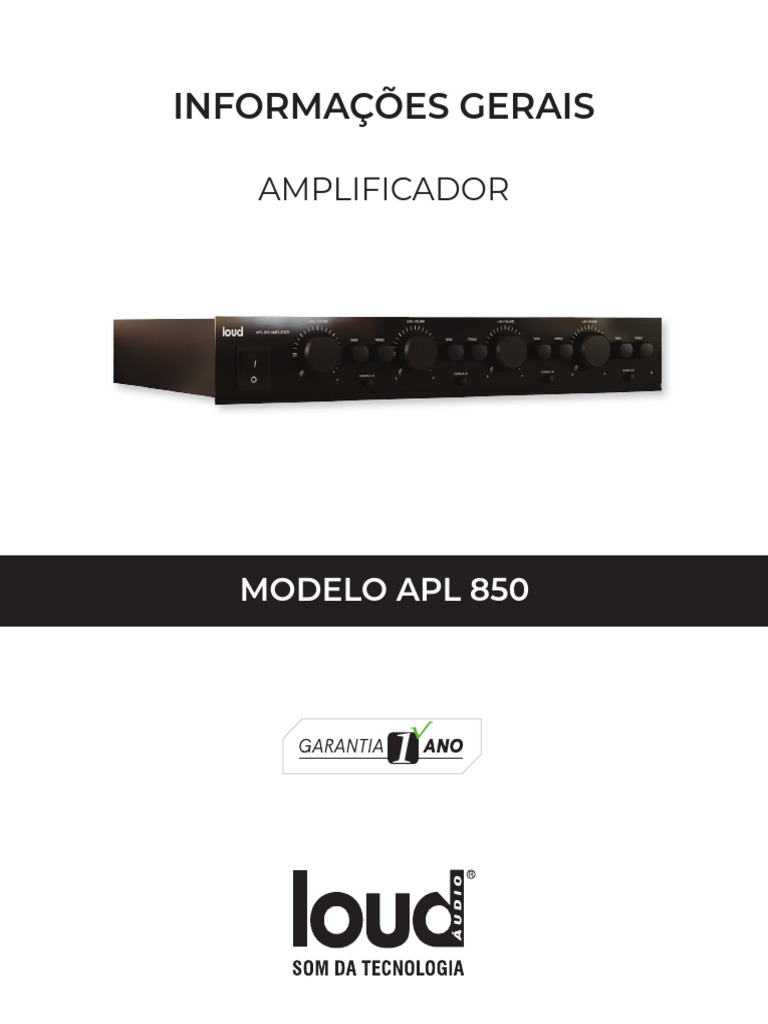 Manual Apl 850 Nova Frente Rev28mar 1 | PDF | Fonte de energia ...