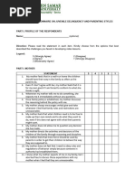 Alabama Parenting Questionnaire Overview | PDF | Punishments | Parenting