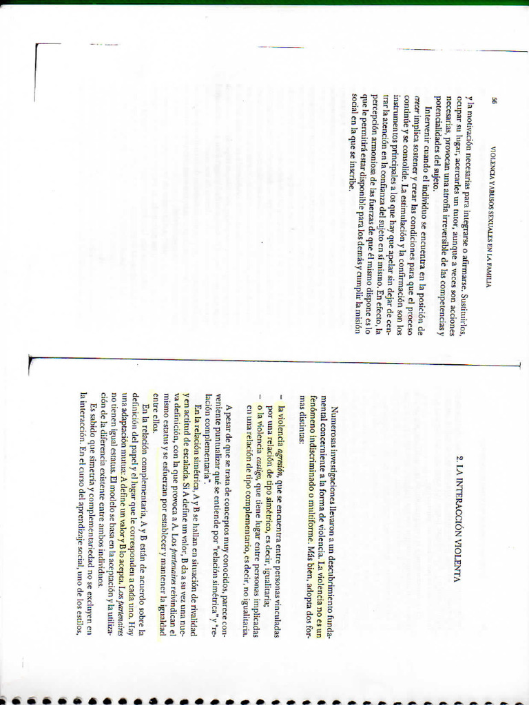 La interaccion violenta R. Perrone | PDF