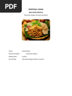 Proposal Usaha Mie Ayam | PDF