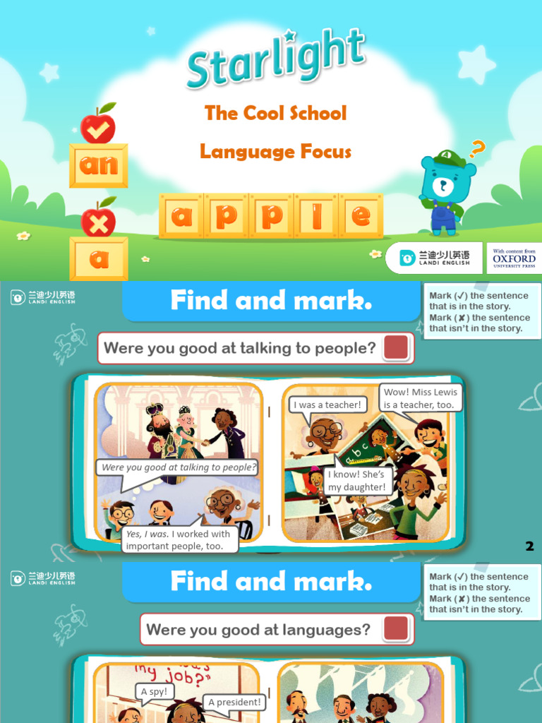 The Cool School Language Focus | PDF | Linguistics | Human Communication