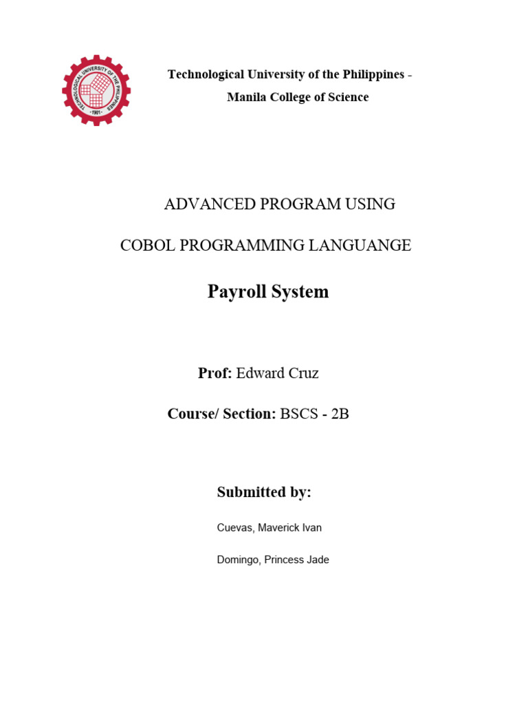 COBOL - Advanced Program PDF | PDF | Finance & Money Management | Computers