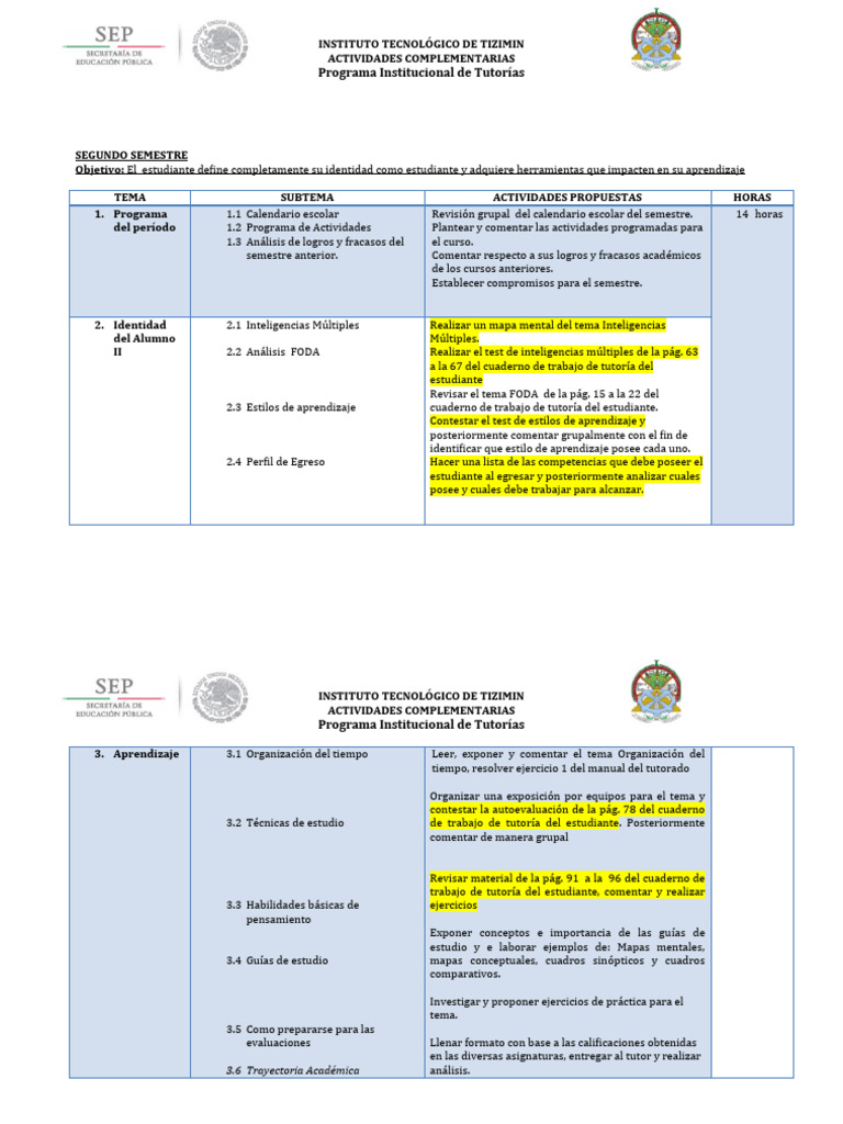 Programa Ii | PDF | Aprendizaje | Cognición