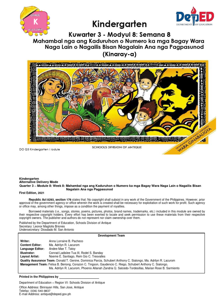 Q3-Module-8-Week-8 Kindergarten | PDF