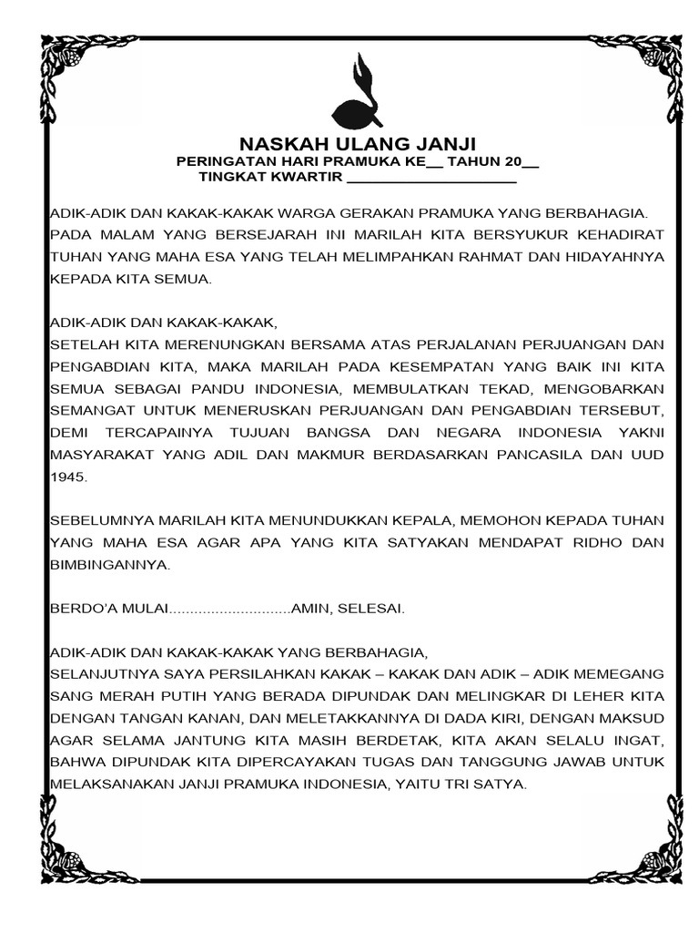 Naskah Ulang Janji | PDF