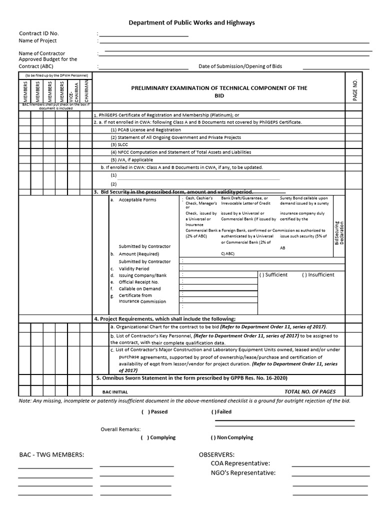 Checklist Envelope A Final | PDF | Surety | Banks