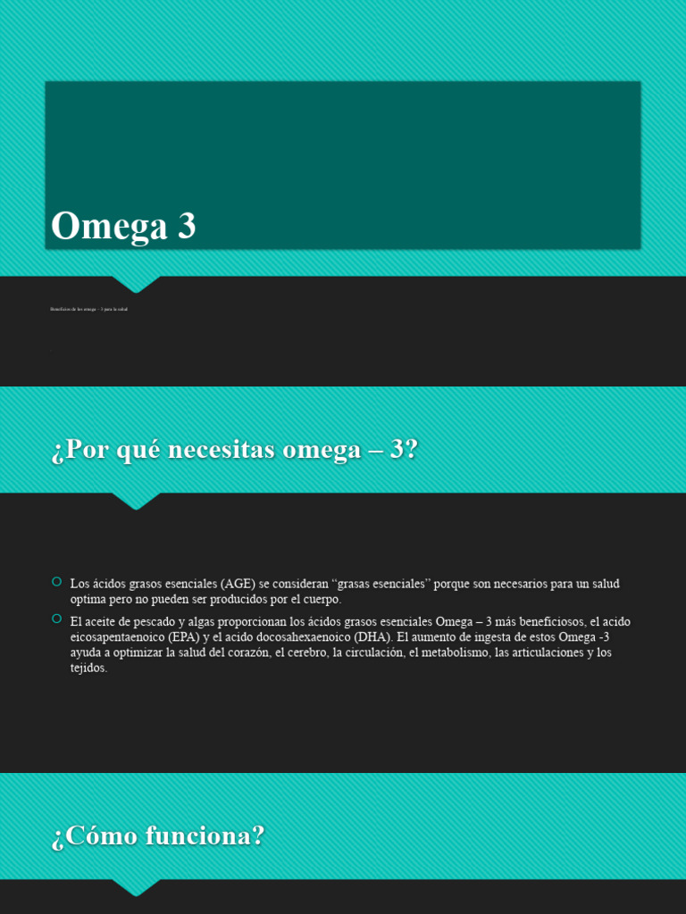 Omega 3 | PDF | Petróleo | Ácido Graso Omega 3