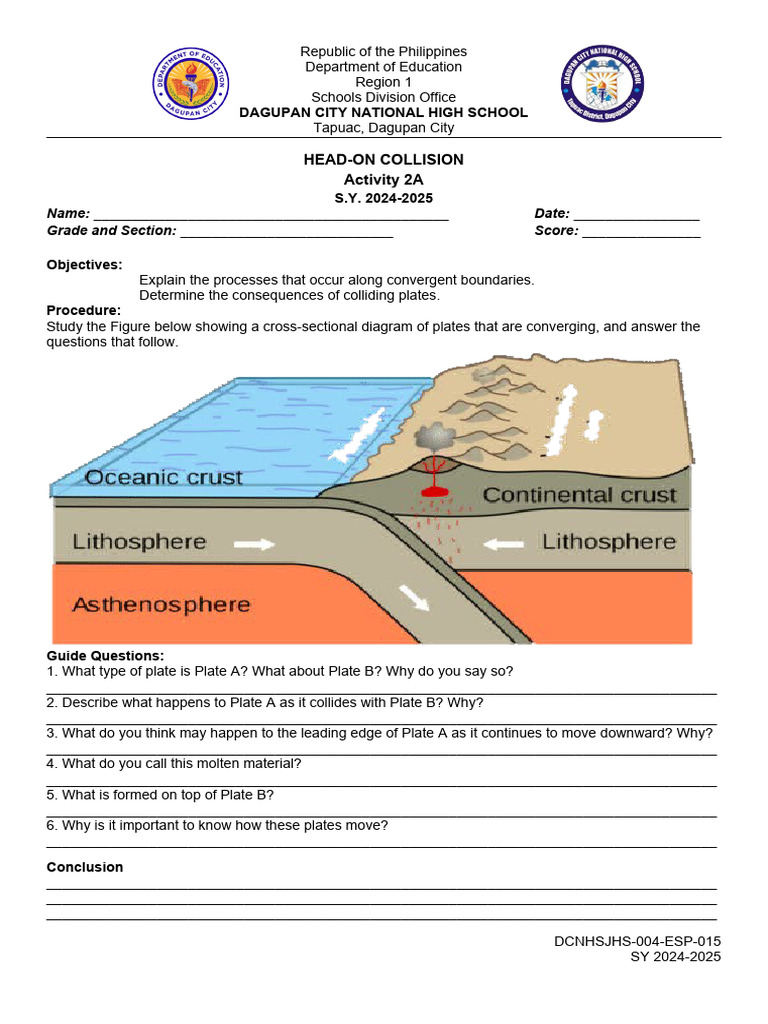 Head-On Collision Activity Guide | PDF