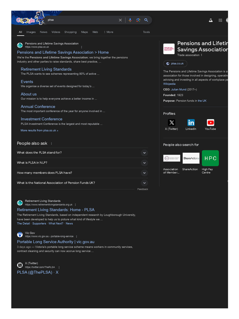 Plsa | PDF | Pension | Internet
