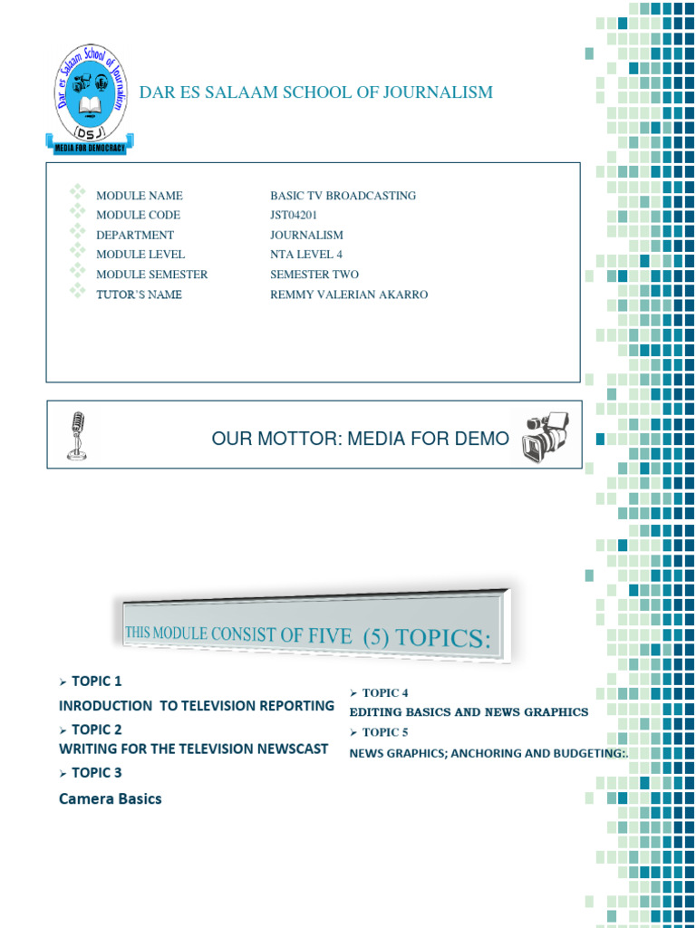 Basic Tv Broadcasting Pdf22 Pdf Television Cable Television