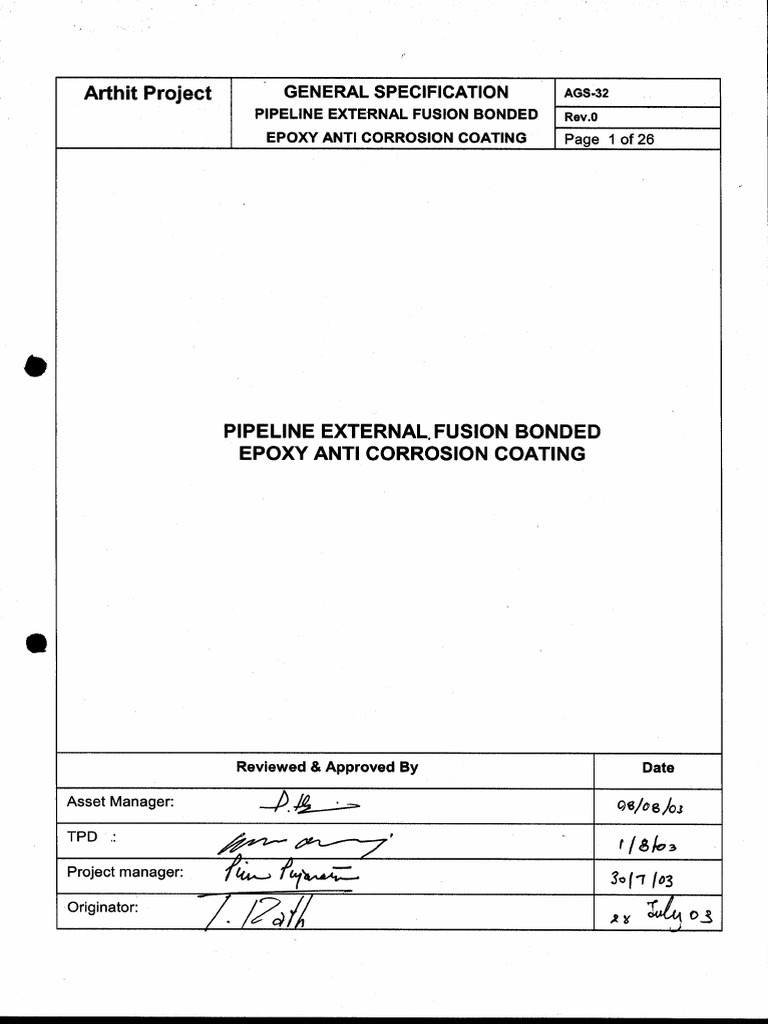 Fusion Bonded Epoxy Coating Specification Pdf Pipe Fluid 7949