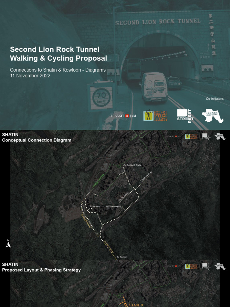 獅子山隧道步行及單車通道建議 Second Lion Rock Tunnel Walking and Cycling Proposal ... 獅子山隧道步行及單車通道建議 Second Lion Rock Tunnel Walking and Cycling Proposal ...