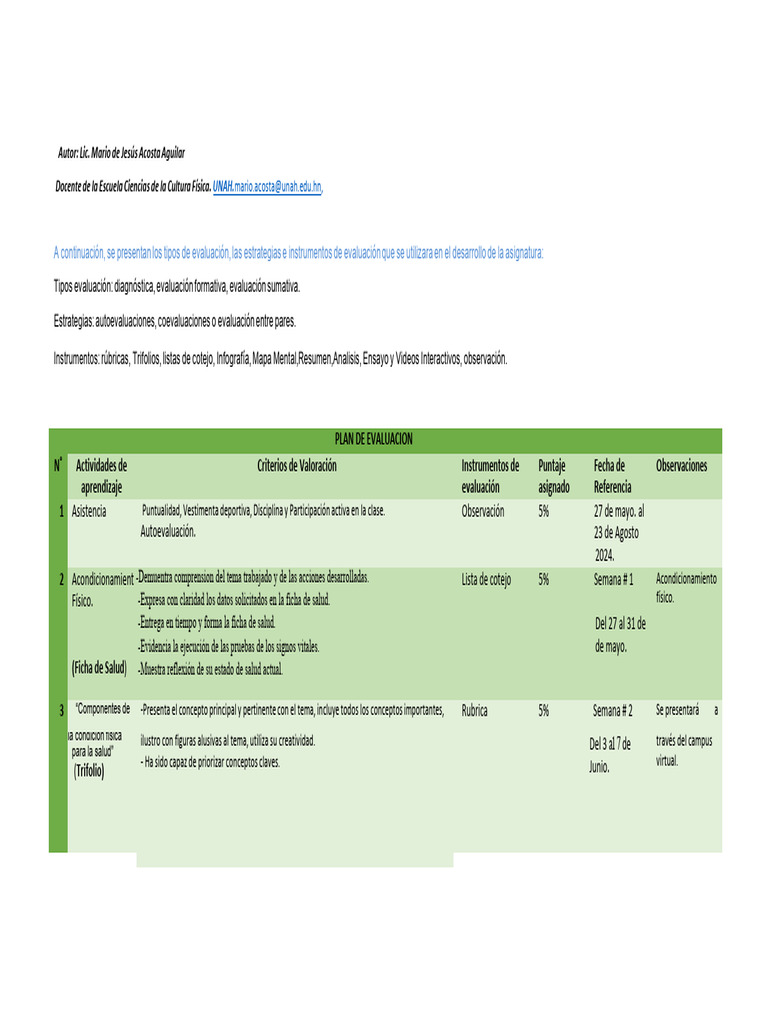 Calendarizacion de Actividades Il-PAC-2024 - Futbol 11 | PDF ...