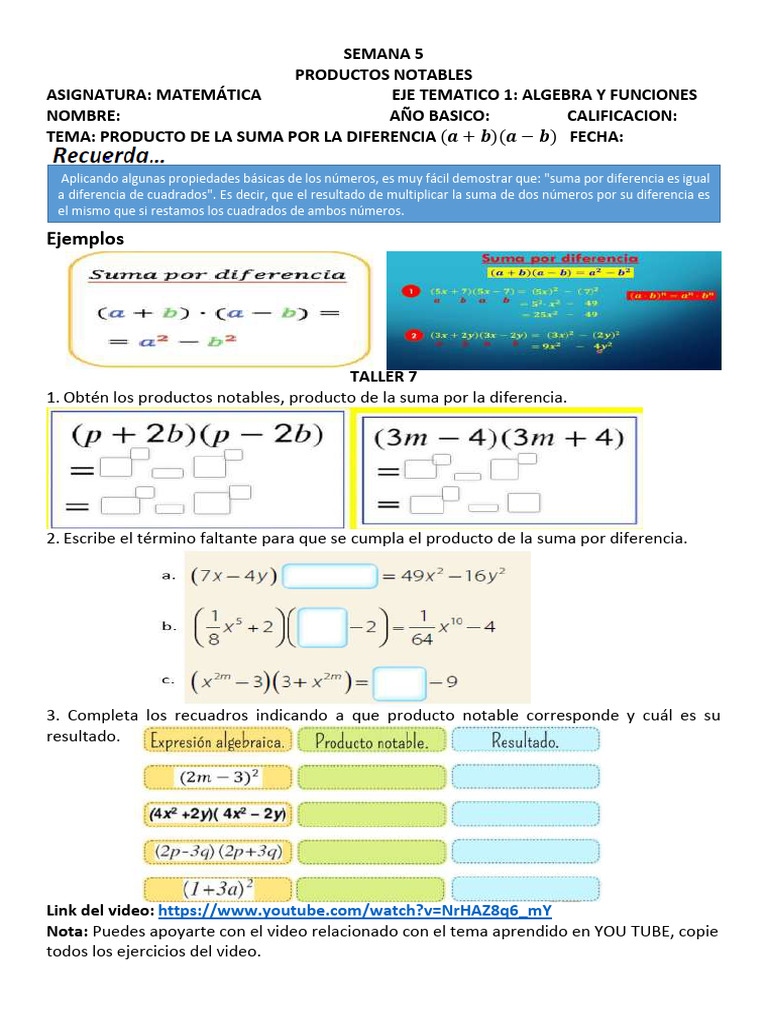 Anexo de Matemática 1 BGU A-B SEMANA 5-04-06-24 | PDF