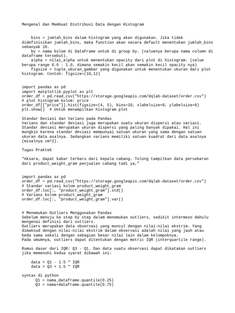 Exploratory Data Analysis Dengan Pandas - Part 2 | PDF