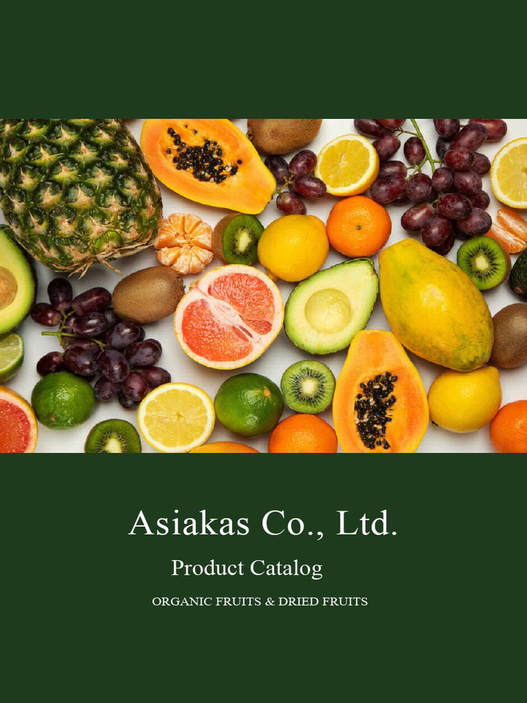 Dried Fruit Catalogue PDF | PDF | Sustainability | Fruit