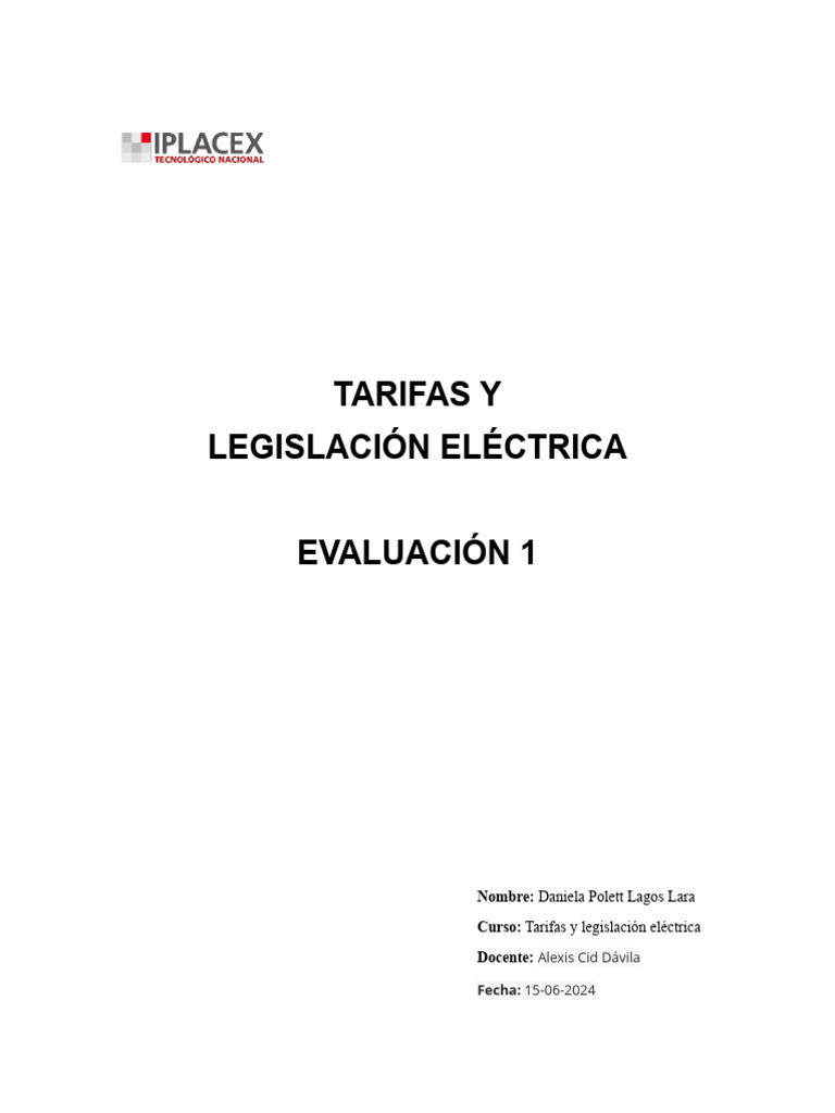 Daniela Lagos Ev1 | PDF | Uso eficiente de energía