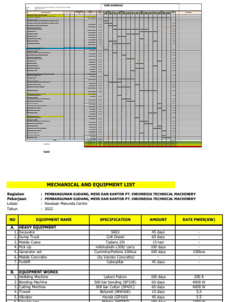 Time Schedule R.1 - LJK - Itm | PDF