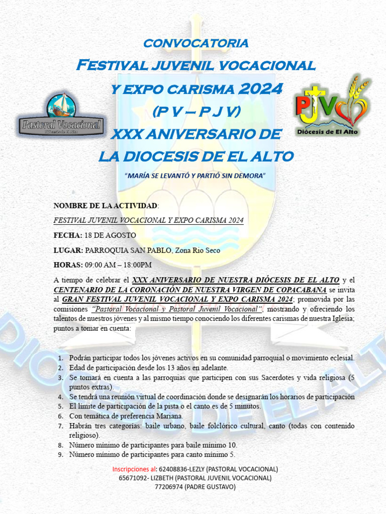 CONVOCATORIA PV - PJV pdf2 | PDF