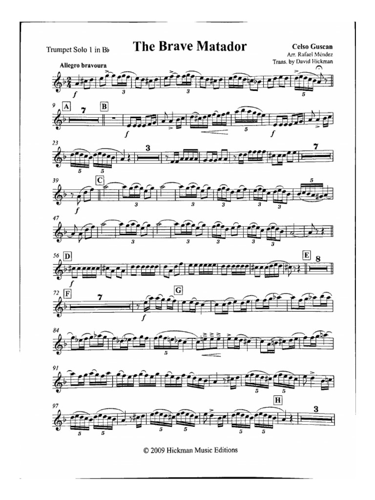 The Brave Matador Trumpet | PDF