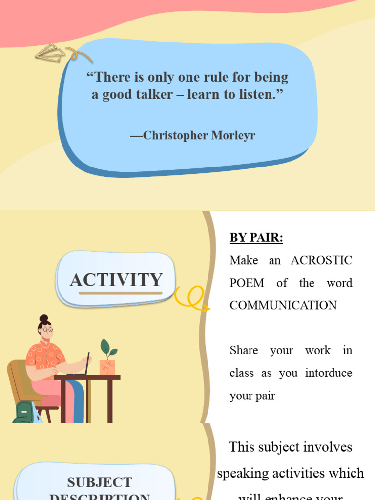 Lesson 1 (Communication) | PDF | Communication | Semantics