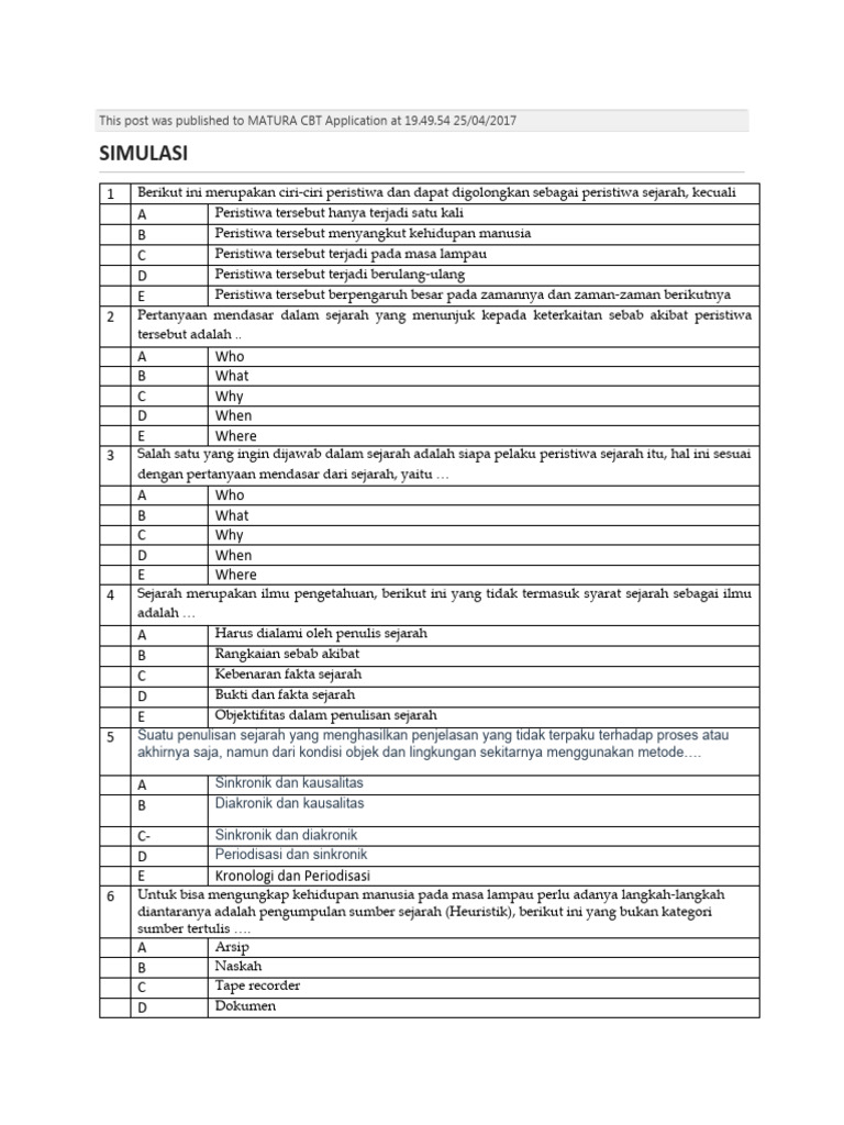 Master Template Soal | PDF | Politik | Ilmu Sosial
