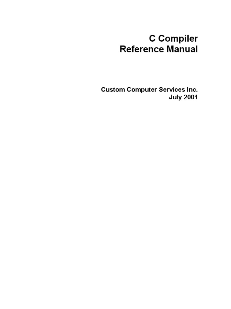 CCSC | PDF | Pic Microcontroller | C (Programming Language)