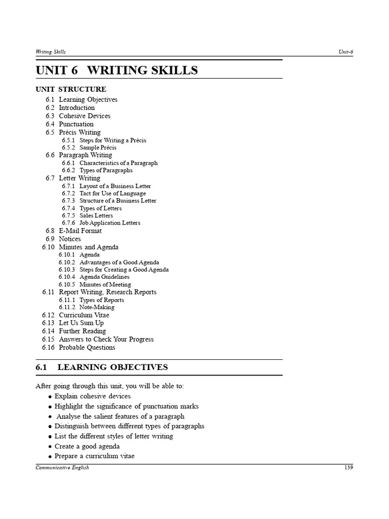 Essential Writing Skills Guide | PDF | Punctuation | Paragraph