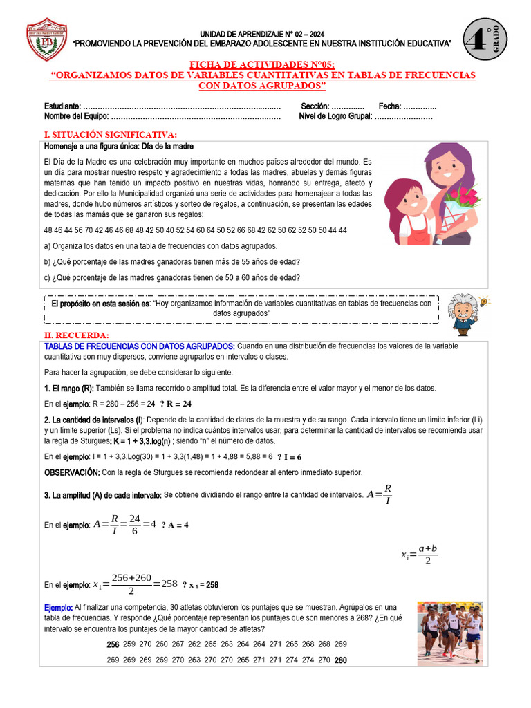 Ficha 05 4to-Ua2-2024 | PDF