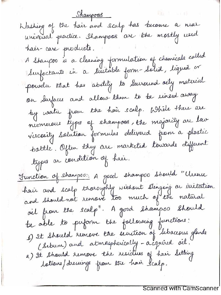 Shampoo | PDF