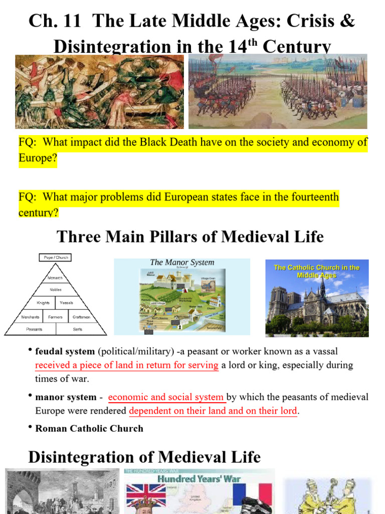 AP Euro Ch. 11 PPT Notes | PDF | Joan Of Arc | Middle Ages
