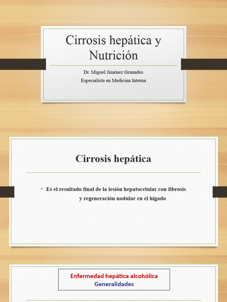 Cirrosis Hepática y Nutrición | PDF | Cirrosis | Metabolismo