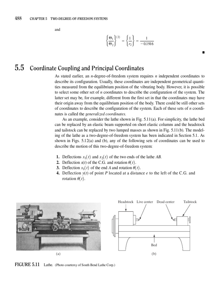 Coordinate Coupling and Principal Coordinates | PDF | Equations Of ...