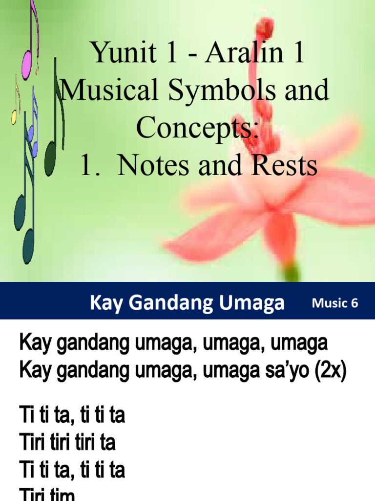 Music 6-18-18 Notes and Rest | PDF