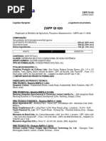 Instaagro - Bula - Syngenta Zapp Qi 620 | PDF | Embalagem e rotulagem ...