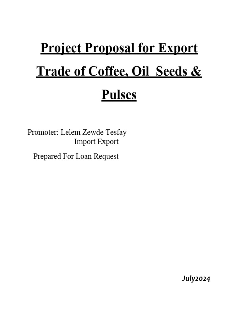 Lelem Zewde Import and Export | PDF | Agriculture | Ethiopia