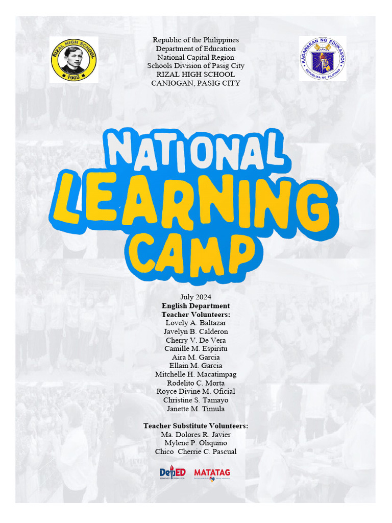 SAMPLE NLC Accomplishment Report | PDF | Philippines | Educational ...