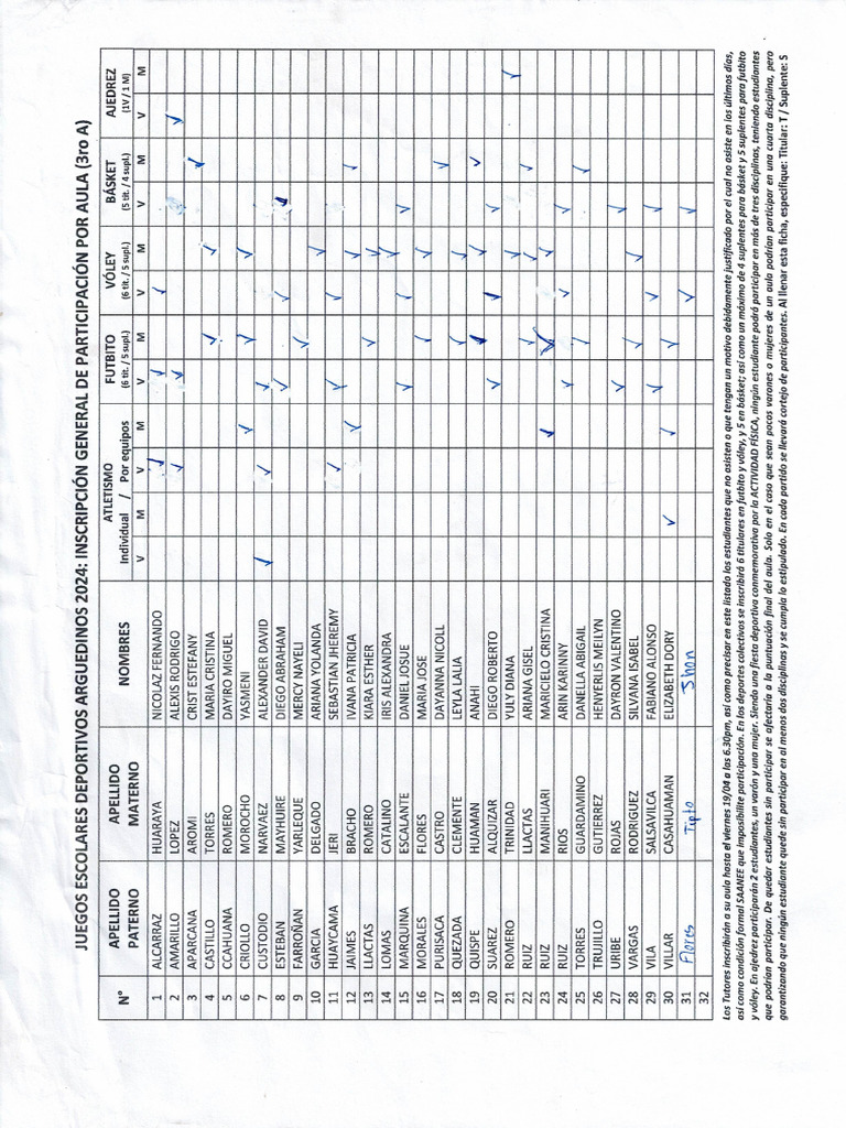 3a Juegos Deportivos | PDF