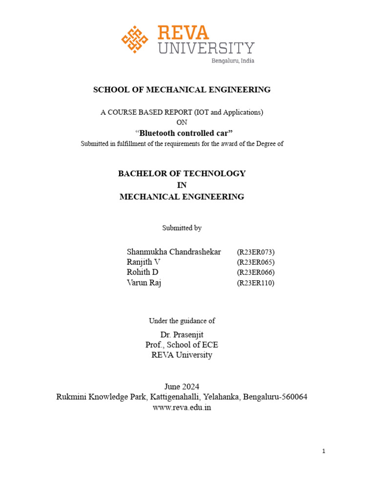 IOT Final Report | PDF | Bluetooth | Robotics IOT Final Report | PDF | Bluetooth | Robotics