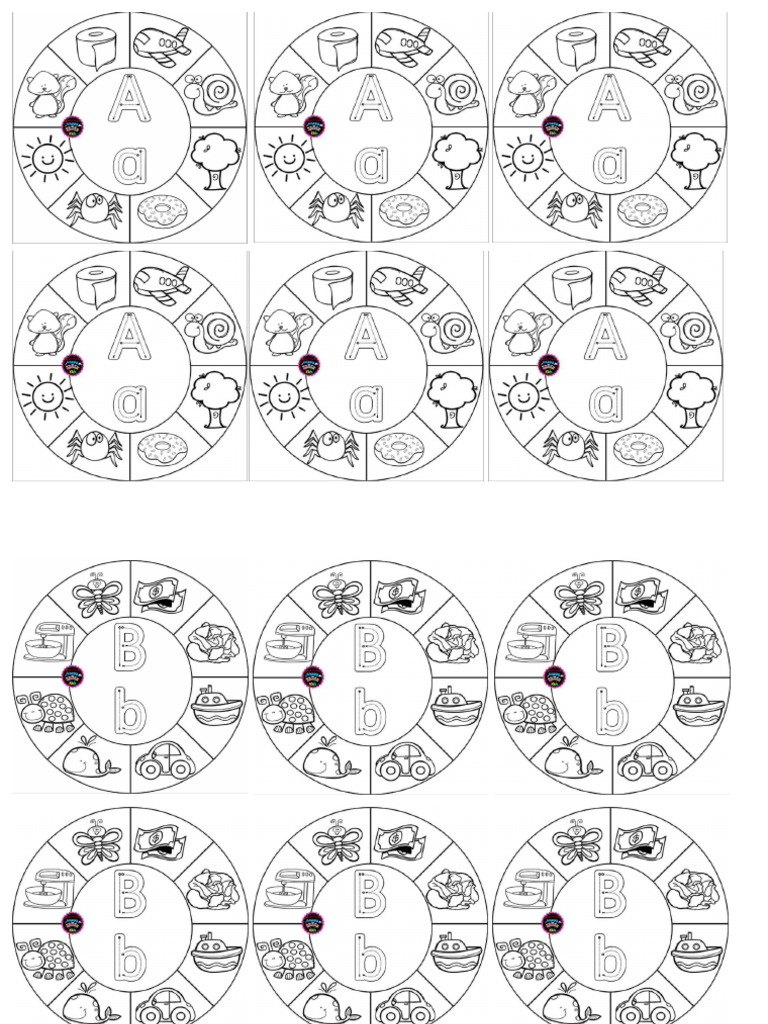 Rueda de Letras Del Abecedario | PDF