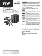 XG-X2000 Series: Controller Instruction Manual | PDF | Usb | Electrical ...