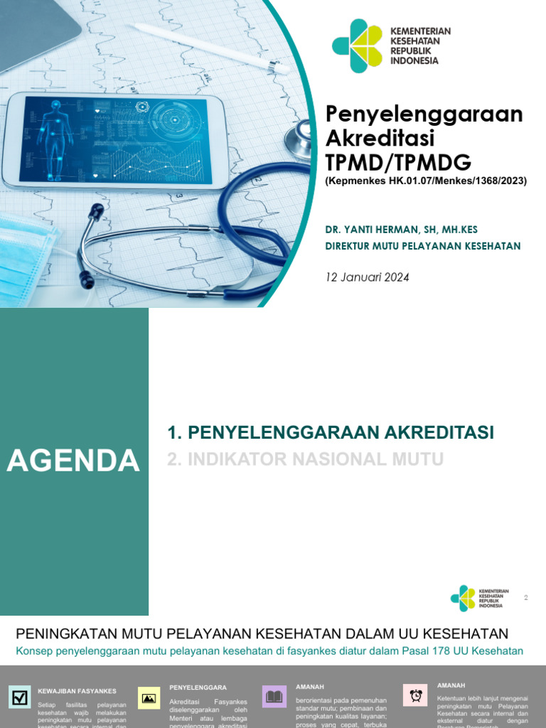 Penyelenggaraan Akreditasi TPMD 120124 | PDF | Bisnis