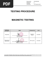Magnetic Particle Testing Procedure-Rev 1 | PDF | Nondestructive ...