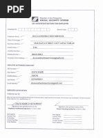 SSS Employment Report Form R-1A | PDF | Identity Document | Government