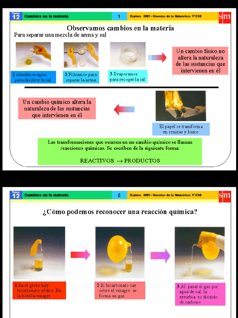 Cambios en La Materia | PDF