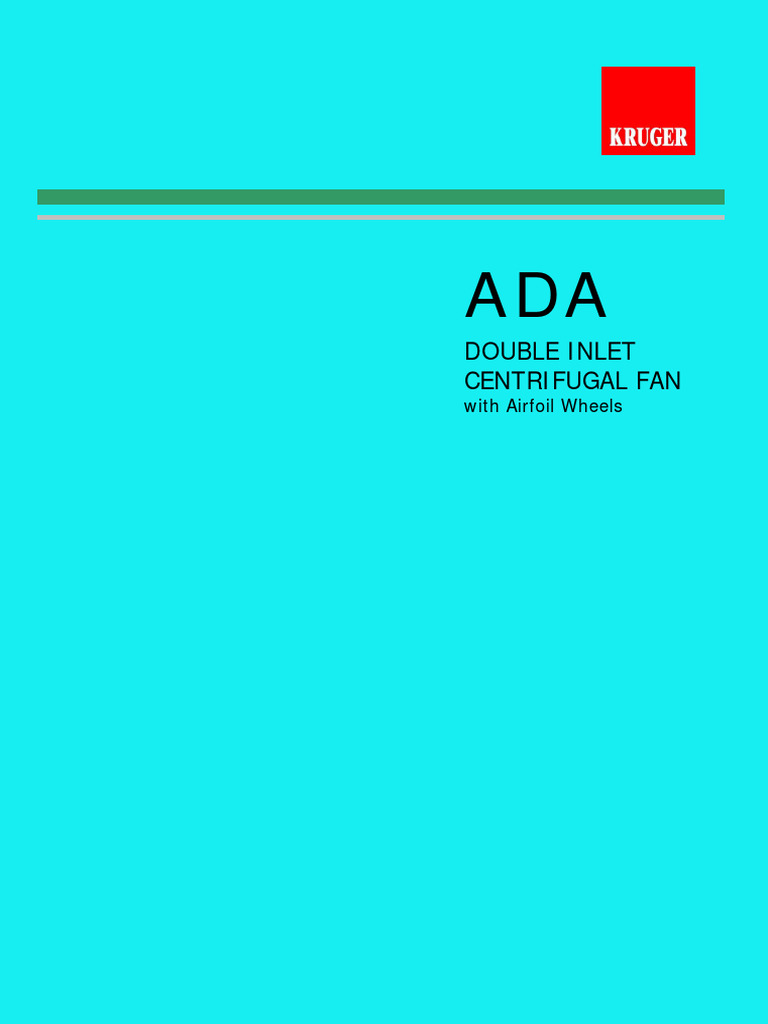 ADA Series - Double Inlet Centrifugal Fan - Airfoil Wheels - Product ...