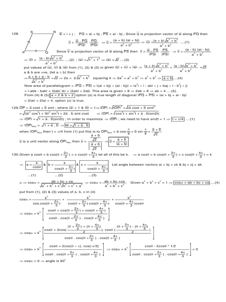 SOL-VECTOR-1 (1) | PDF | Geometry | Mathematics